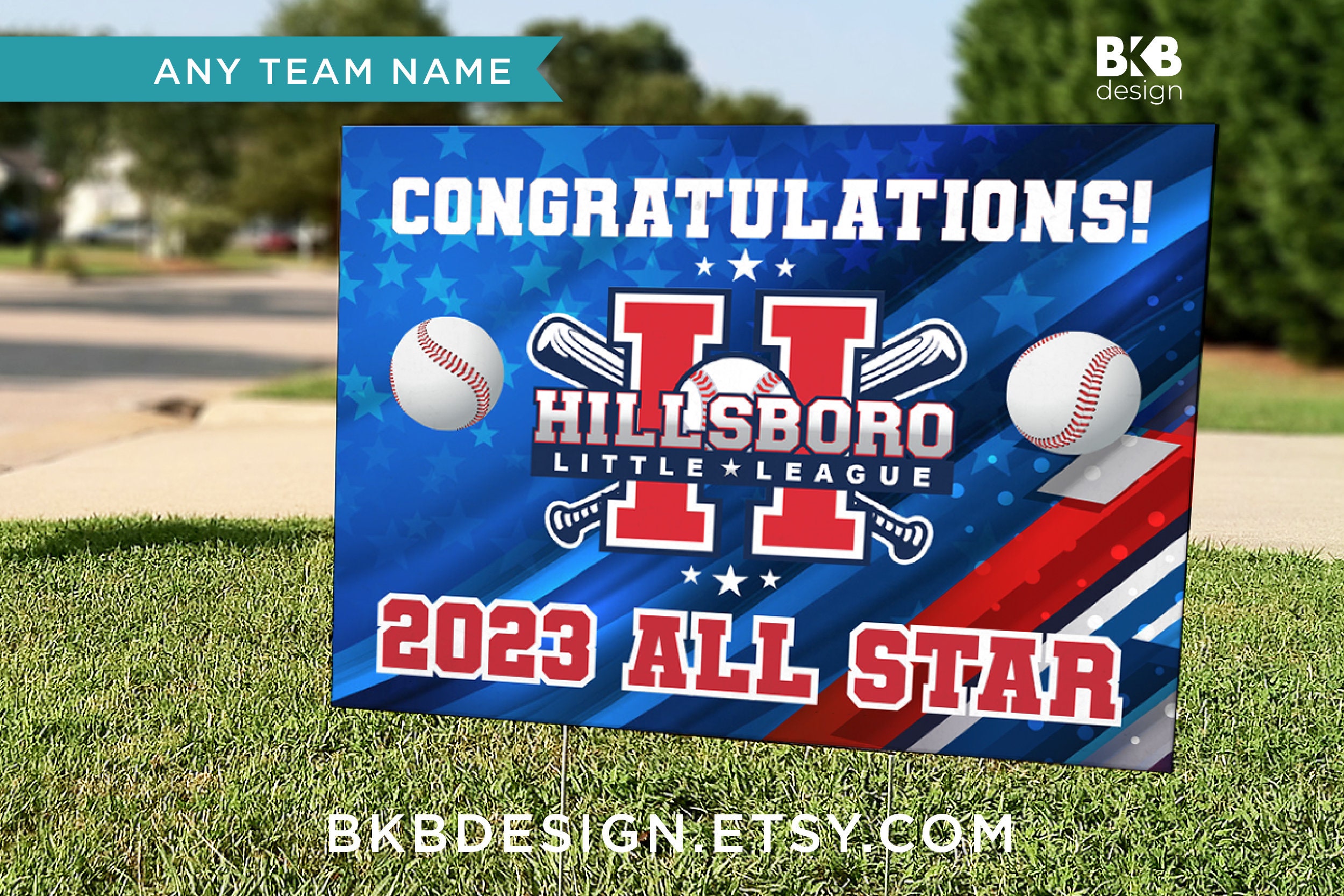 Custom All Star Lawn Sign - Etsy