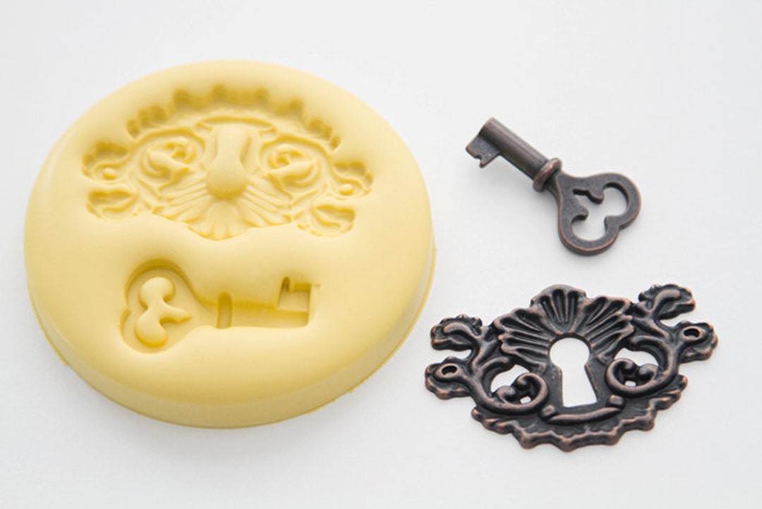 Lock and Key Silicone Mold: 2 Cavity - Etsy
