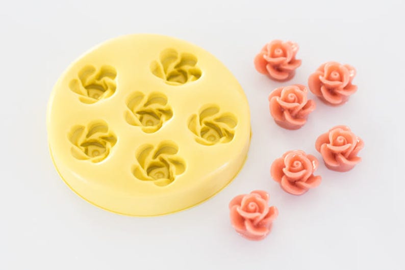 Small Rose Silicone Mold 6 Cavity - Etsy