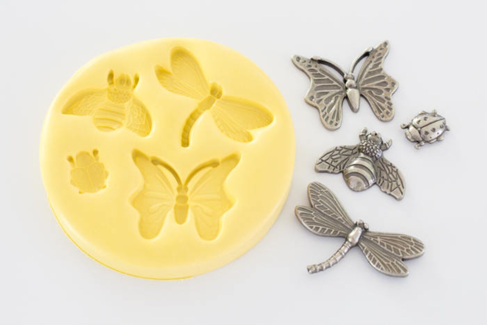 Insects Silicone Mold Includes Butterfly Dragonfly Bee and - Etsy