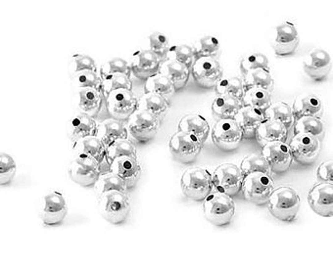 Sterling Silver Seamless Round Beads - Choice of Size - 2mm, 3mm, 4mm ...