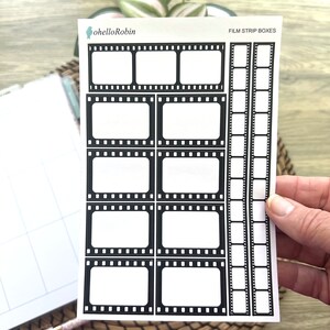 CINEMA & FILM STRIP Bundle Sticker Sheets | Planner Stickers | Happy ...