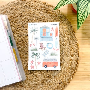 TO THE BEACH Sticker Sheets | Beach Summer Collection | Planner ...