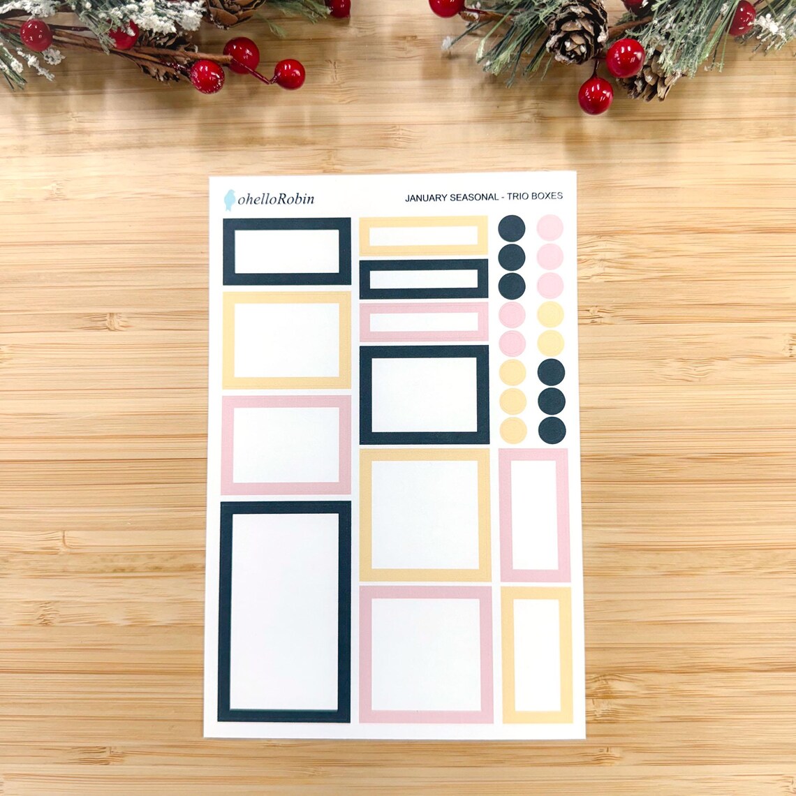 JANUARY SEASONAL Sticker Sheets | Seasonal Collection | Planner ...