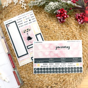 JANUARY SEASONAL MONTHLY Sticker Sheets | Seasonal Collection | Planner ...