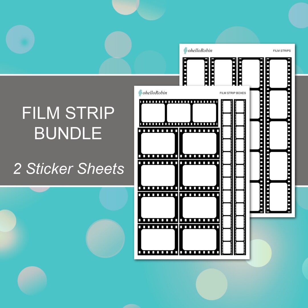 FILM STRIP BUNDLE Sticker Sheets | Planner Stickers | Happy Planner ...