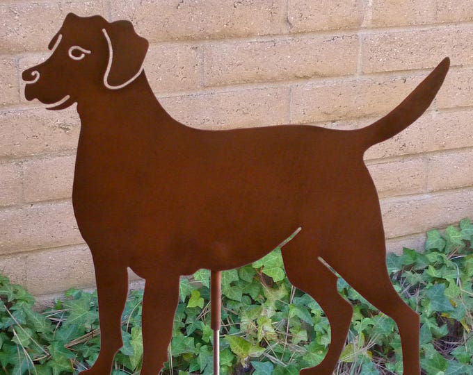 Labrador Retriever Garden Stake, Pet Memorial, Ornament, Steel Yard Art ...
