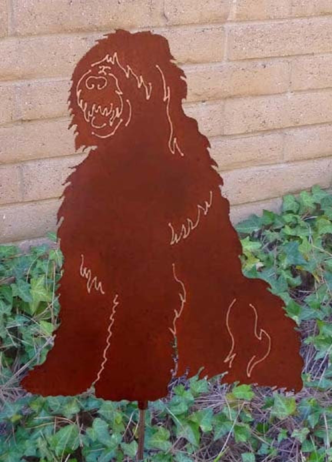 Old English Sheepdog Garden Stake, Pet Memorial, Ornament, Steel Yard ... Old English Sheepdog Garden Stake, Pet Memorial, Ornament, Steel Yard ...