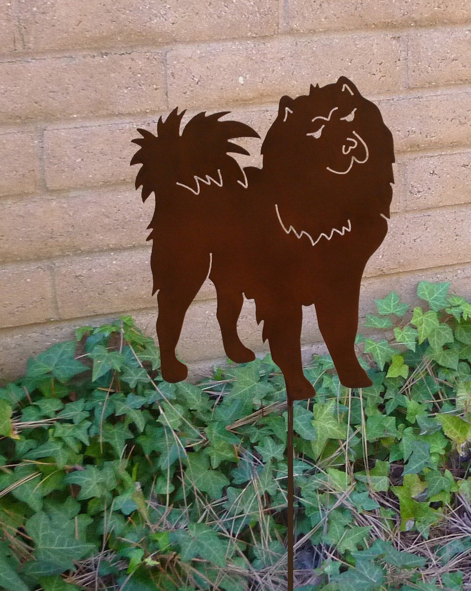 Chow-chow Garden Stake Pet Memorial Ornament Steel Yard - Etsy