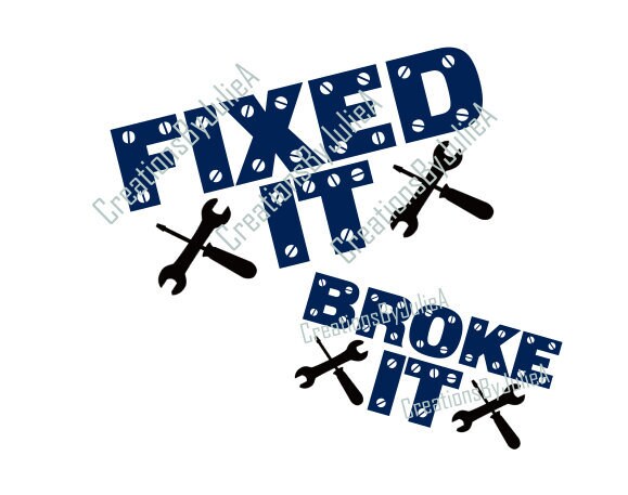 Fixed It Svg - Etsy