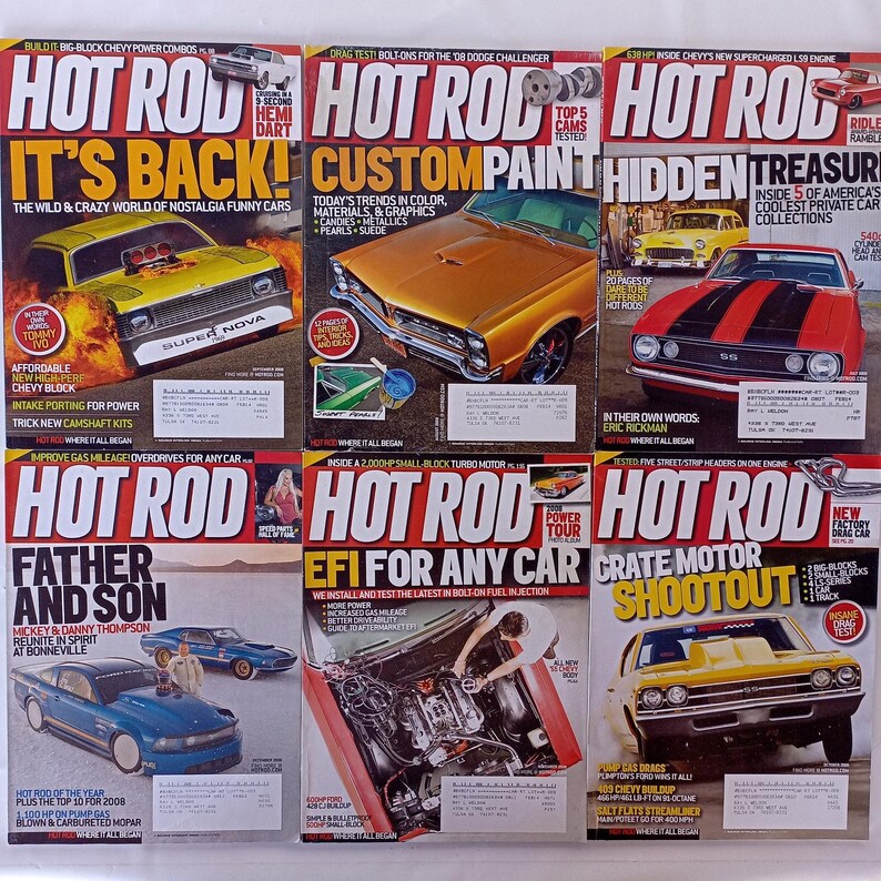 24 Issues Hot Rod Magazine 2008-2009 Full Years - Etsy