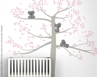 Koala Tree Wall Decal | Etsy