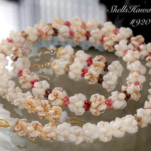 26 Shell Lei of Niiahu Pupu Momi & Kahelelani Crown Flowers Style Shell ...