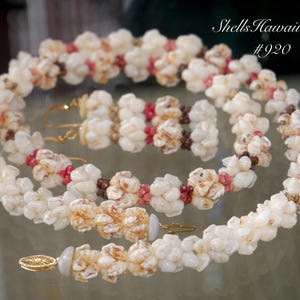 26” Shell Lei of Niiahu Pupu | Momi & Kahelelani Crown Flowers Style ...