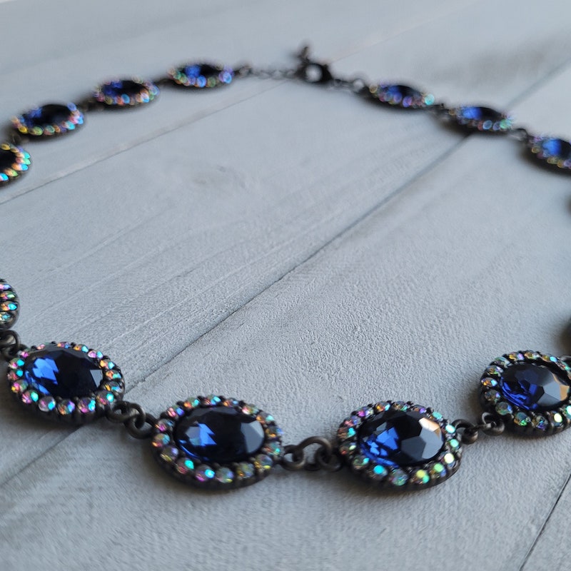 Rhinestone Choker - Etsy