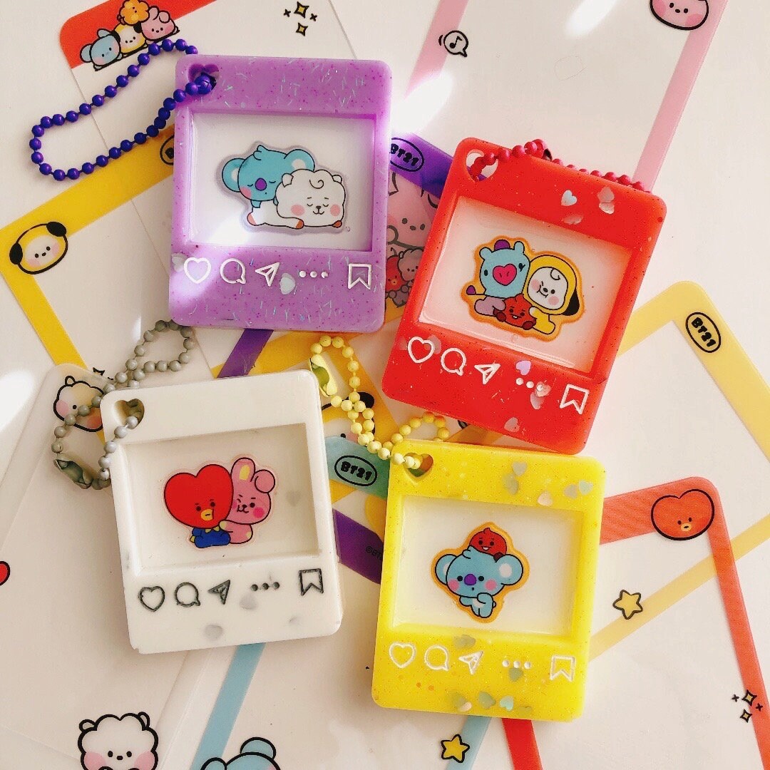 Bt21 IG Post Keychain, Koya Koala, Tata Heart Alien, Chimmy Dog, Kooky ...