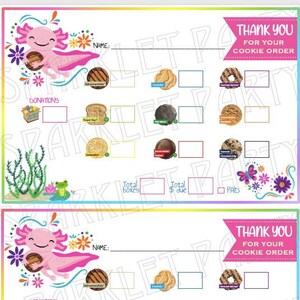 ABC Girl Scout Cookie Order Thank You Printable ABC Baker Cookies Form ...
