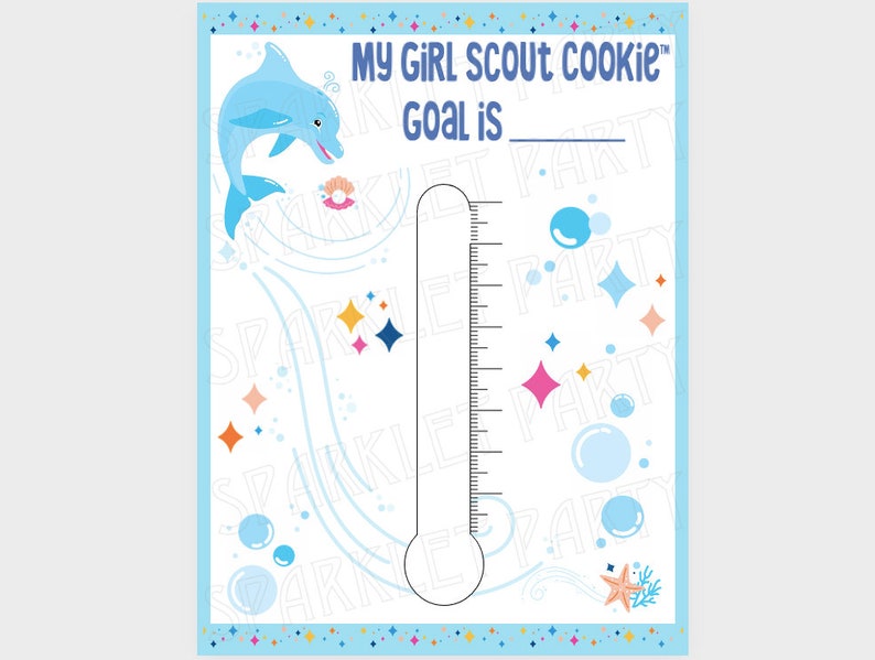 Girl Scout Cookies Goal Setting Tracker Worksheet Booth - Etsy