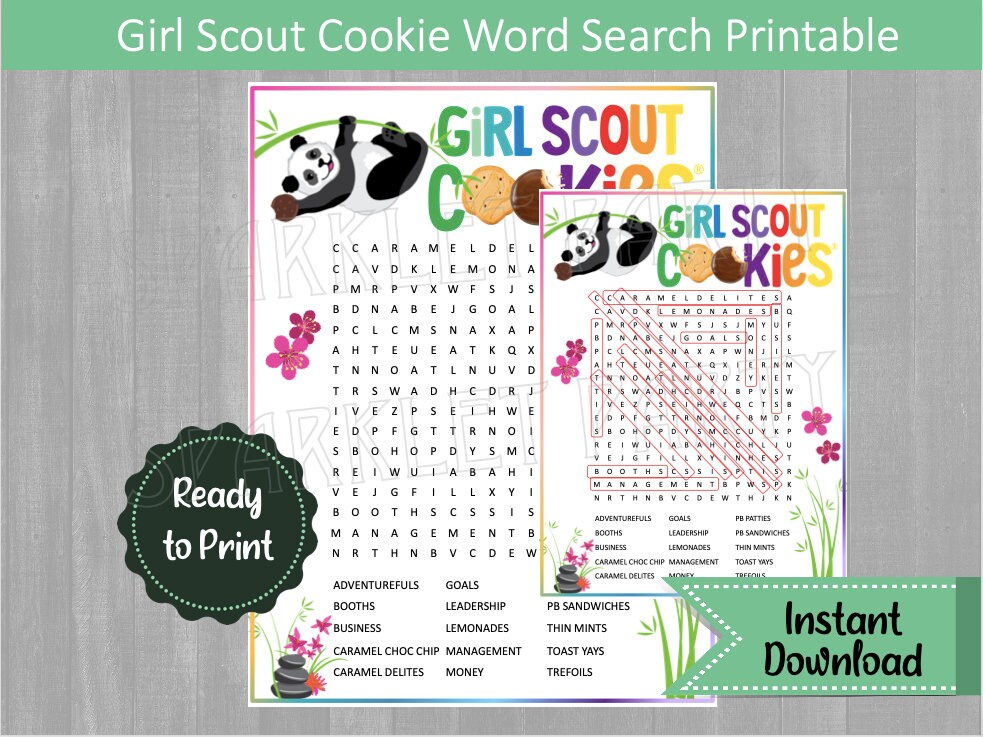 Girl Scout Word Search
