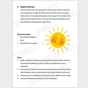 Girl Scout Daisy Space Science Explorer Badge Activities Worksheet ...
