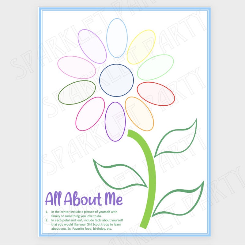Girl Scout All About Me - Etsy