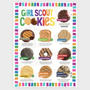 ABC Girl Scout Cookie Booth Menu Price Sheet Printable ABC - Etsy