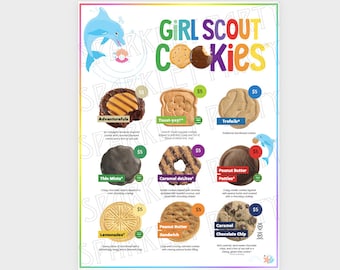 Girl Scout Cookie Booth Menu - Etsy