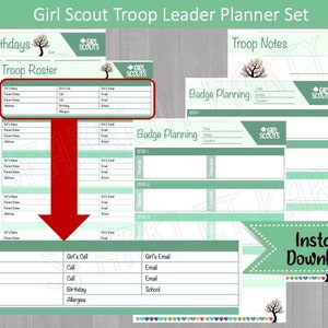 Girl Scouts Ultimate Troop Leader Planner Tool Kit Binder Meeting ...