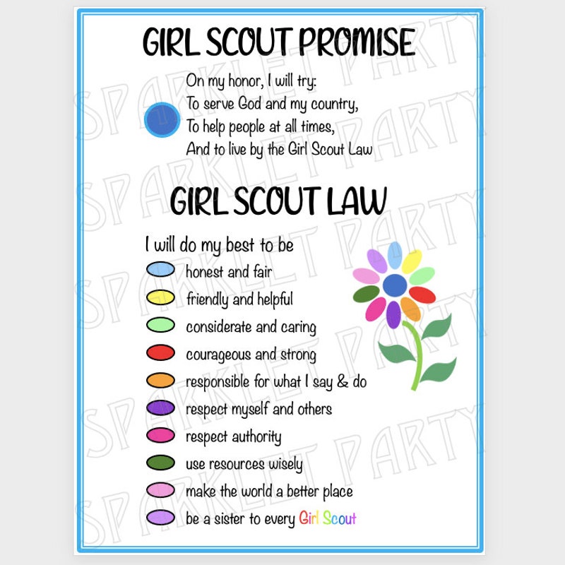 Girl Scout Law - Etsy