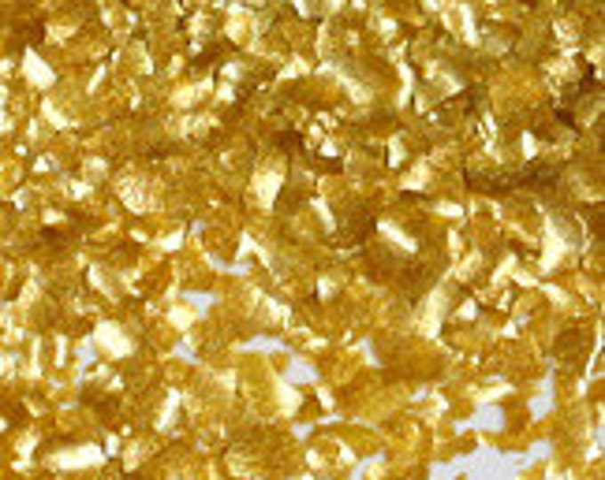 Metallic Gold Edible Glitter Metallic Gold Flake Shimmer - Etsy