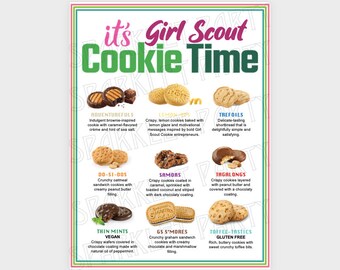 LBB Girl Scout Cookies Printable Cookie List Little Brownie Bakers ...