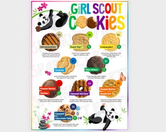 ABC Bakers Girl Scout Cookies Printable Cookie List, Girl Scout Cookie ...