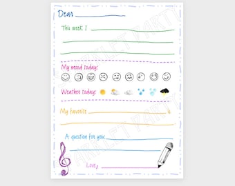 Girl Scout Pen Pal Template - Etsy UK