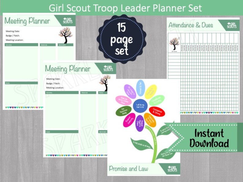 Girl Scouts Ultimate Troop Leader Planner Tool Kit Binder - Etsy