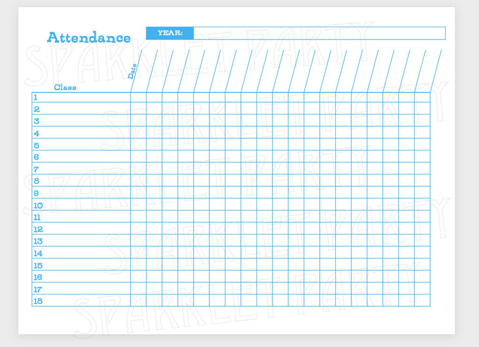 Printable Girl Scout Attendance Sheet - Etsy UK