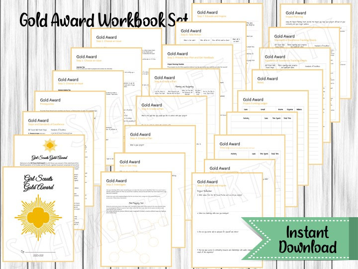 Girl Scout Gold Award Senior Ambassador Notebook Planner | Etsy