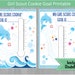 Girl Scout Cookies Goal Setting Tracker Worksheet Booth Fundraising ...
