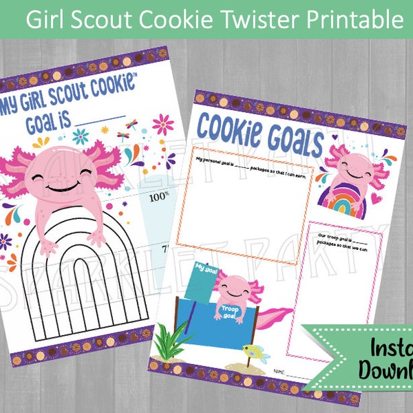 Girl Scout Cookie Goal Tracker - Etsy
