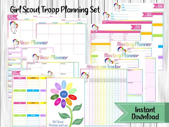 Girl Scouts Ultimate Troop Leader Planner Tool Kit Binder | Etsy