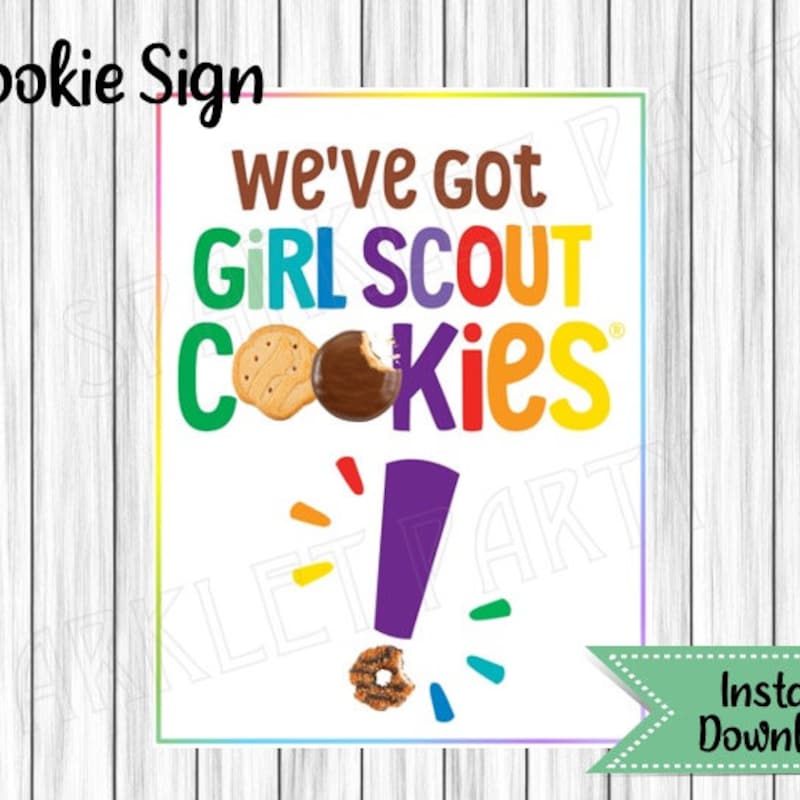 Girl Scout Cookie Signs - Etsy