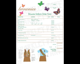 LBB Girl Scout Cookie Order Thank You Printable Little Brownie Cookies ...