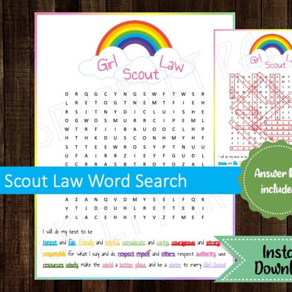 Girl Scout Law - Etsy