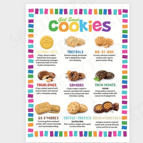 LBB Girl Scout Cookie Order Thank You Printable Little Brownie - Etsy