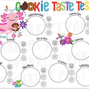 LBB Girl Scout Cookie Tasting Taste Test Testing Mat Sheet - Etsy