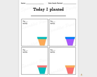 Plant Growth Chart - Etsy