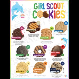 ABC Girl Scout Cookie Booth Menu Price Sheet Printable ABC - Etsy