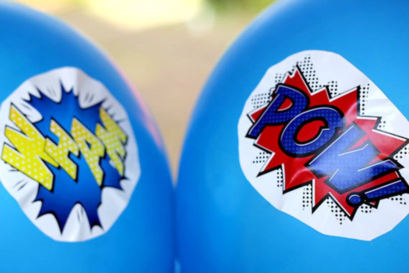 Super Hero / Comic Book Balloon Stickers and or Chair Decoration - Etsy