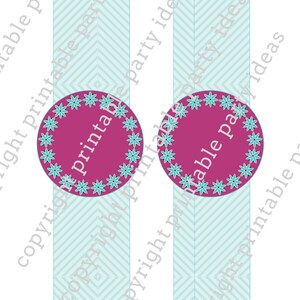 Pacific Beauty Spa 3 Circle Labels Editable PDF Add Your Own Text - Etsy
