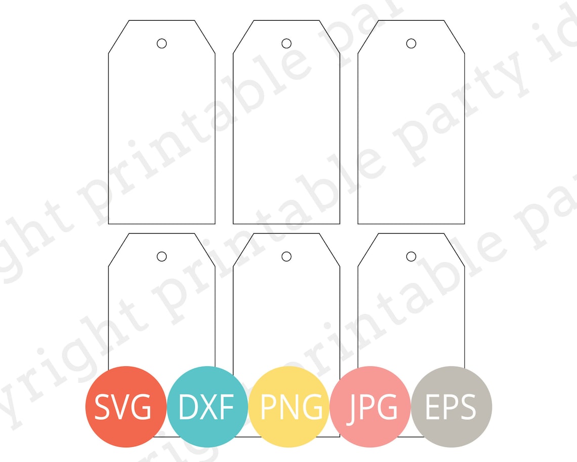 Basic Luggage Tags: SVG Cutting File - Etsy