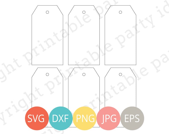 Basic Luggage Tags: SVG Cutting File - Etsy